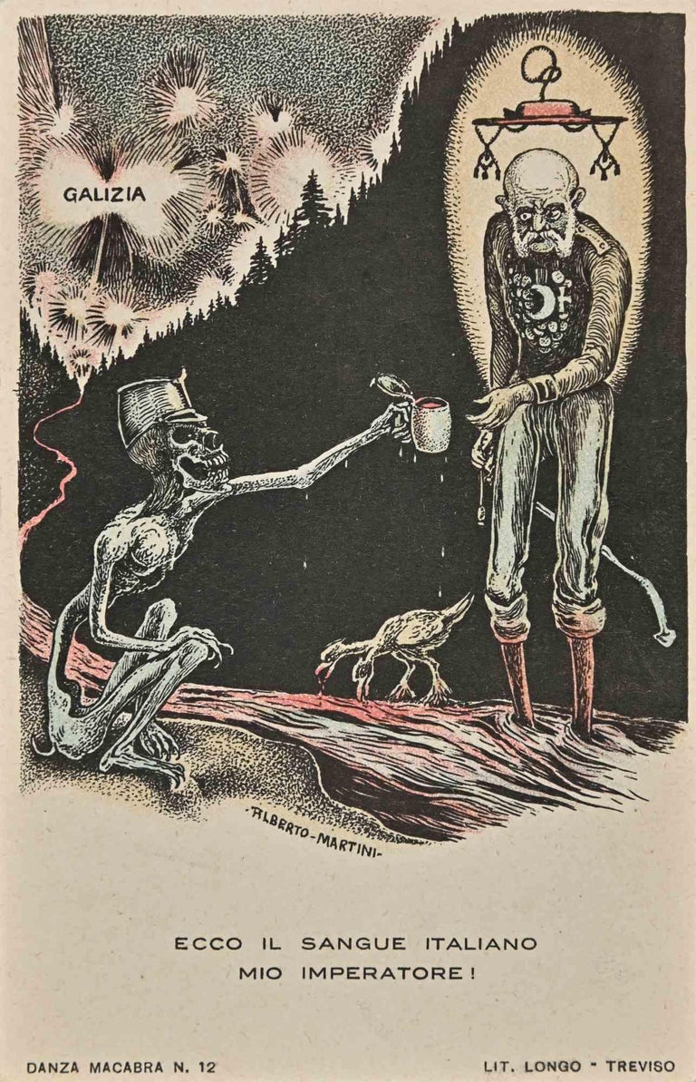 Alberto Martini - The European Macabre Dance N.12 - Lithograph by A ...