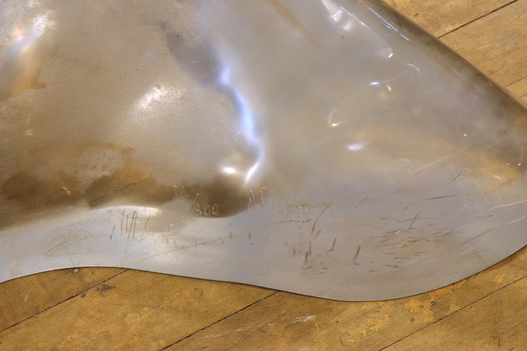 Alberto Rocchi Italian Modern Biomorphic Glass Coffee Table with ...