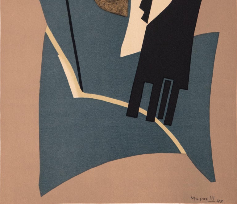 Alberto Magnelli - Abstract Composition - Original Lithograph by ...