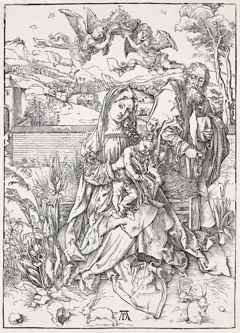 Albrecht Dürer - The Holy Family with the Three Hares For Sale at 1stDibs