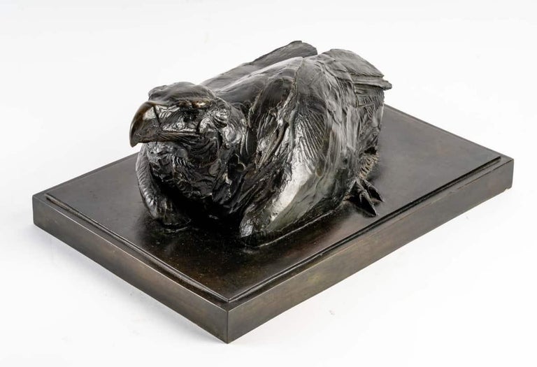 Albéric Collin - Lying bird of prey For Sale at 1stDibs