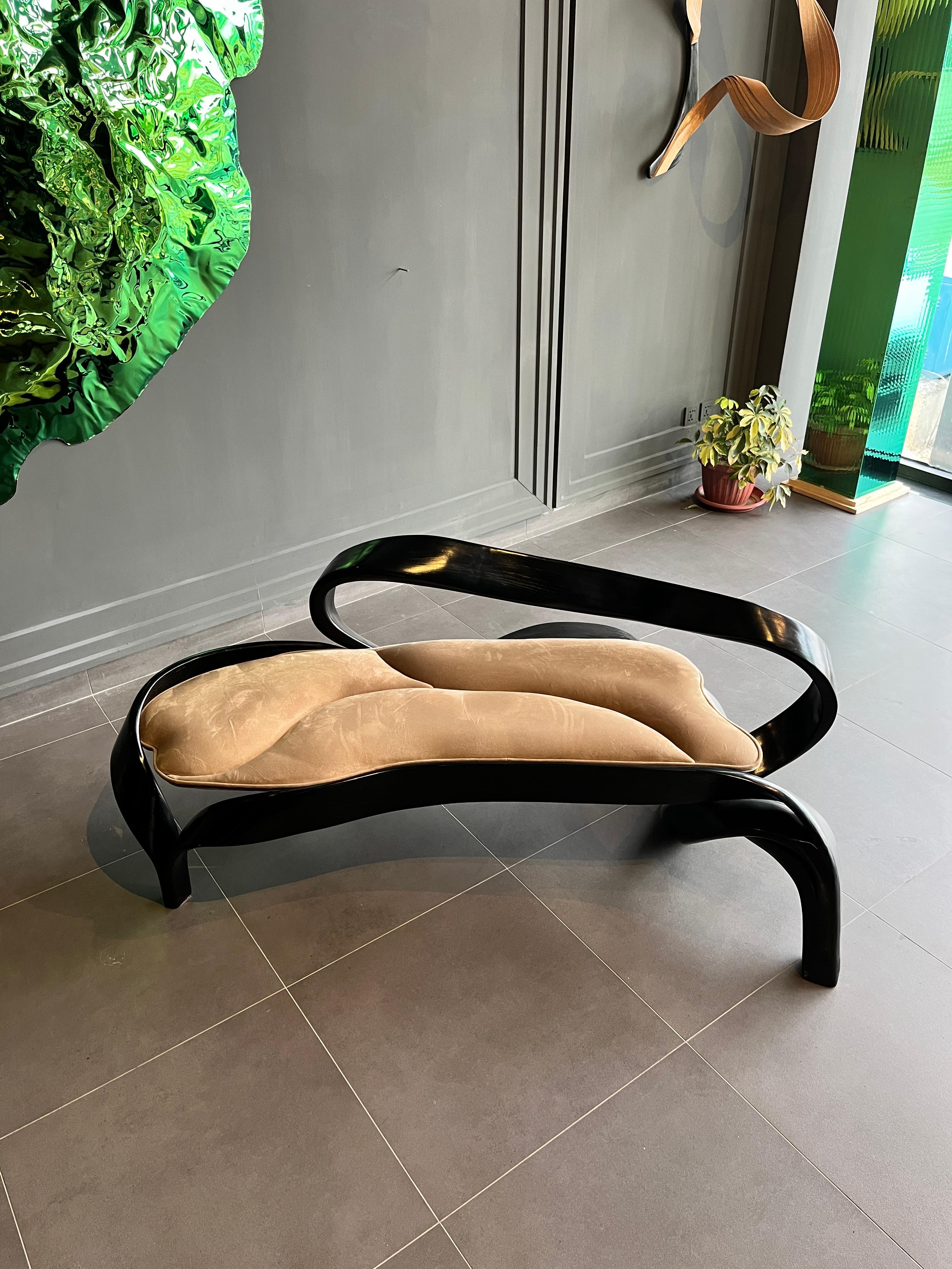 Two Seater No. 2 - Fluentum Series by Raka Studio in Ebonised Ash Wood ...