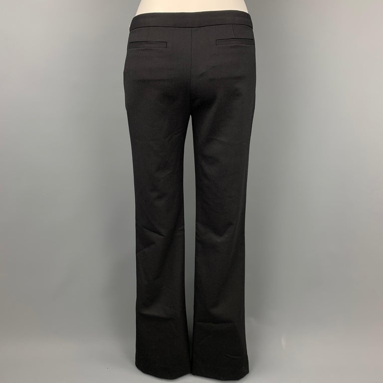 A.L.C. Size 6 Black Wool Blend Dress Pants For Sale at 1stDibs
