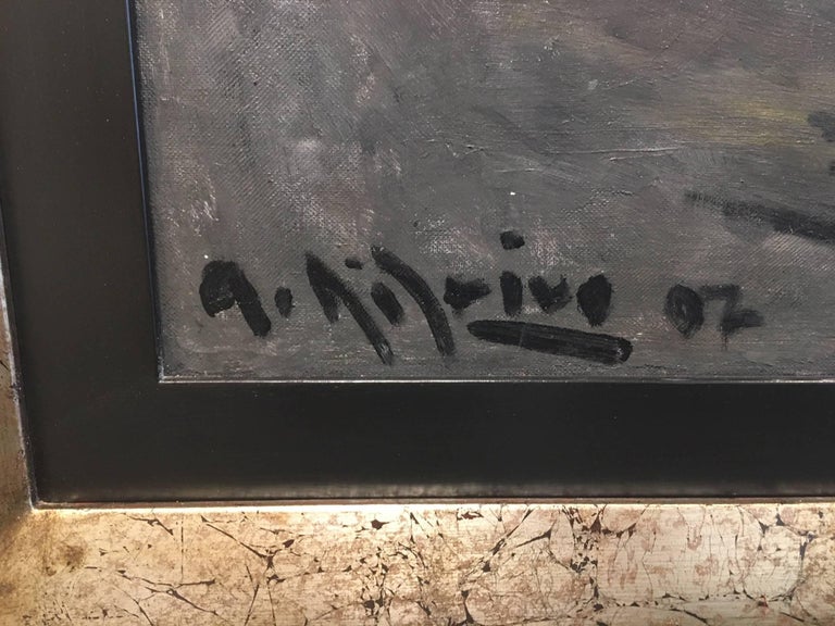 Alceu Ribeiro - A. Ribeiro. Original oil canvas constructivist painting ...