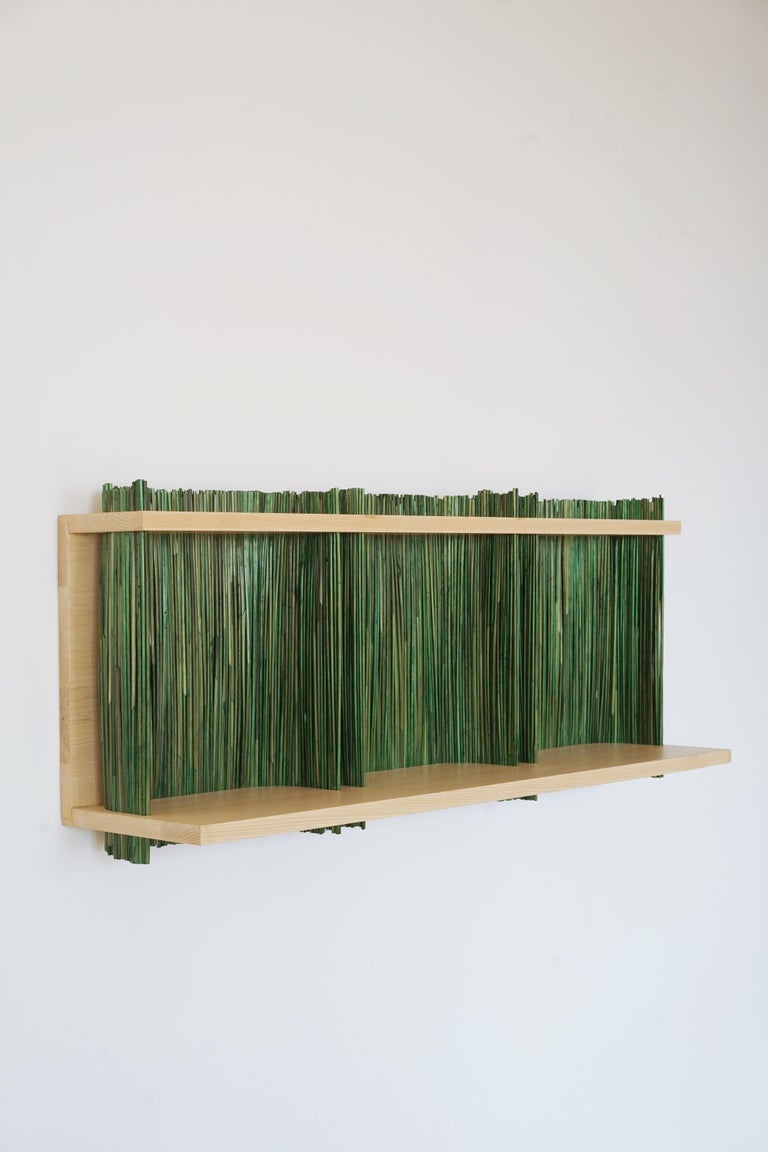 Alcove Wall Shelf Module 3, Ash wood, Handmade in France, OROS Edition ...