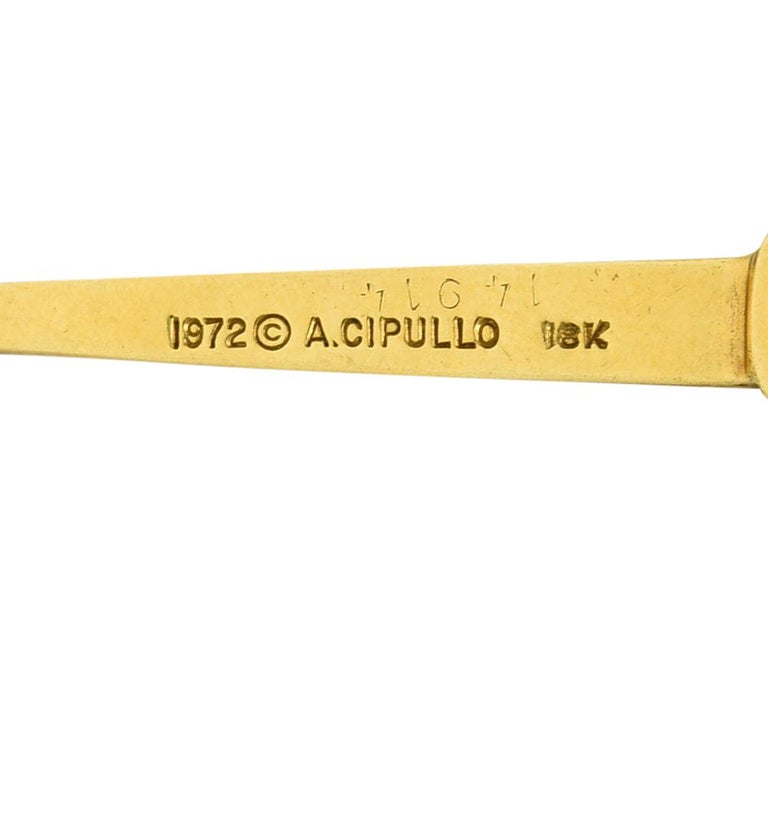 Aldo Cipullo 18 Karat Yellow Gold 1972 Wrench Vintage Pendant at 1stDibs