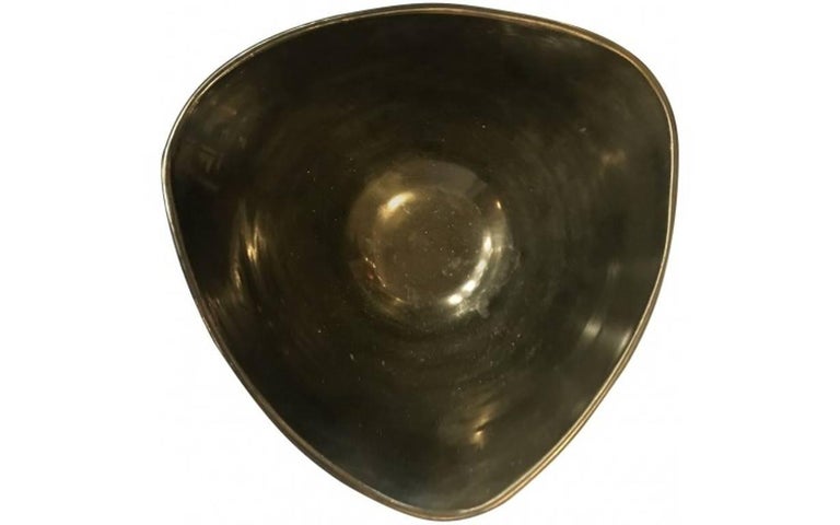 Aldo Londi Bitossi 1960s Italian Mid-Century Modern Studded Three-Sided ...