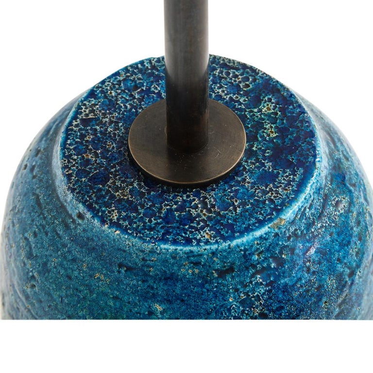 Bitossi Lamp, Ceramic, Cinese Blue, Signed at 1stDibs