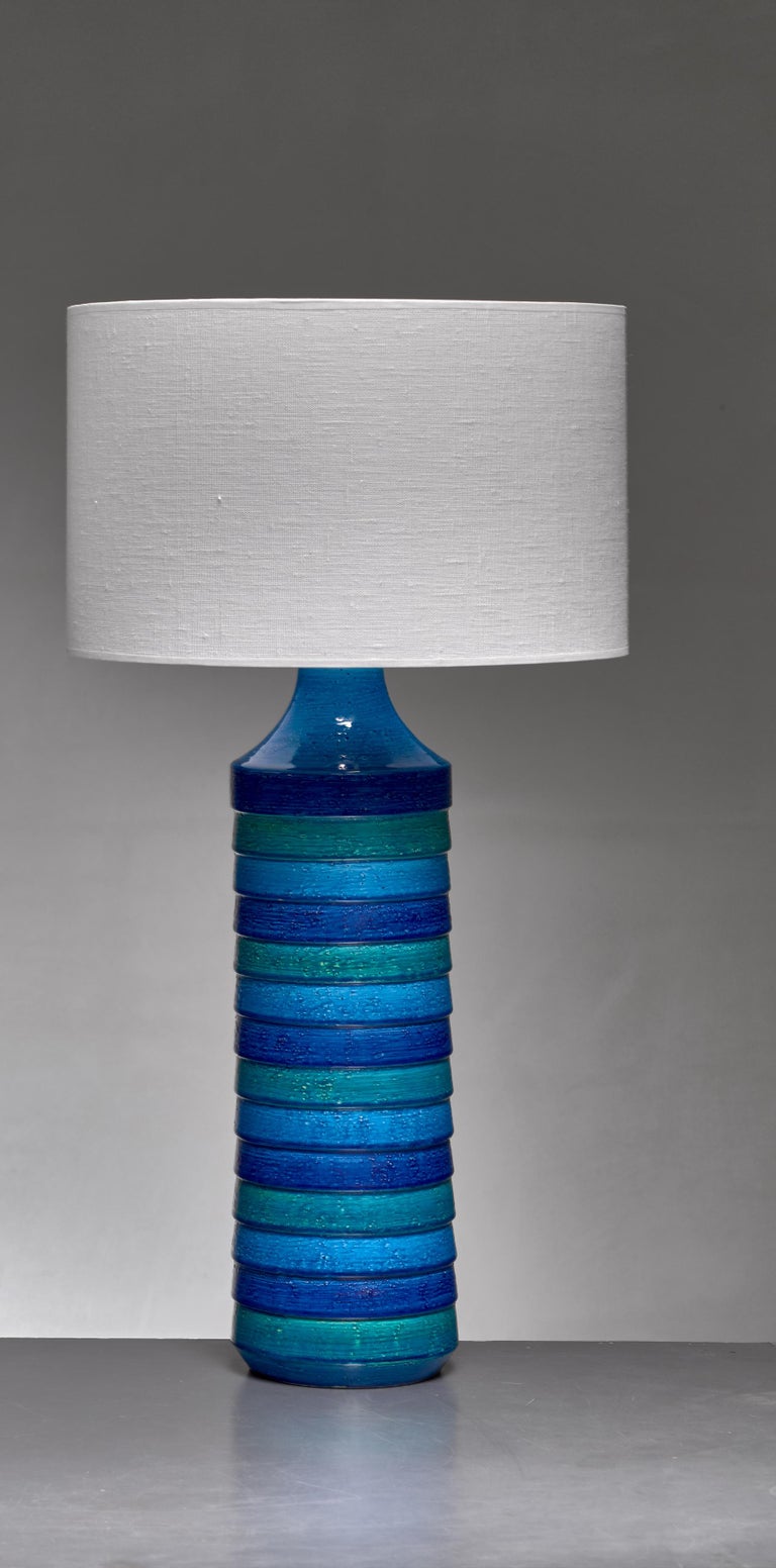 Aldo Londi Pair of Large Ceramic Table Lamps for Bitossi, Italy, 1960s ...
