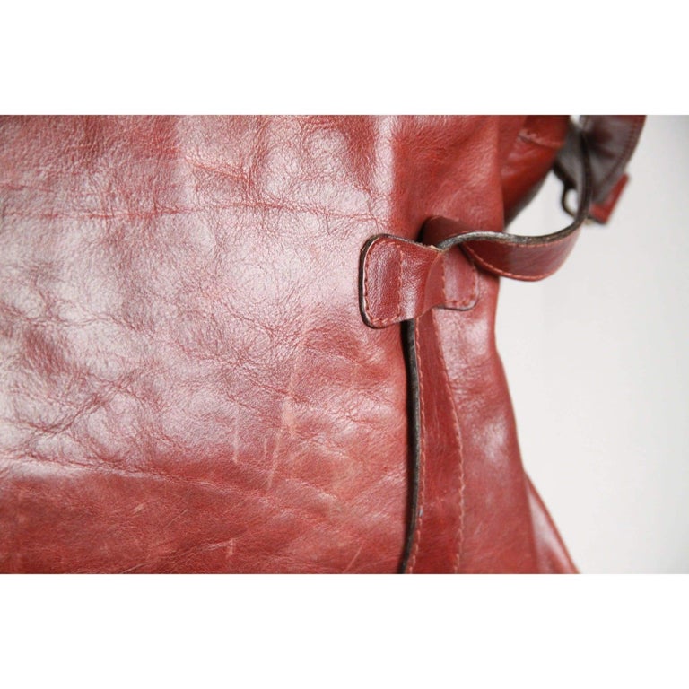 ALDO RAFFA Brown Leather DUFFLE TRAVEL BAG Carry On at 1stDibs | aldo ...