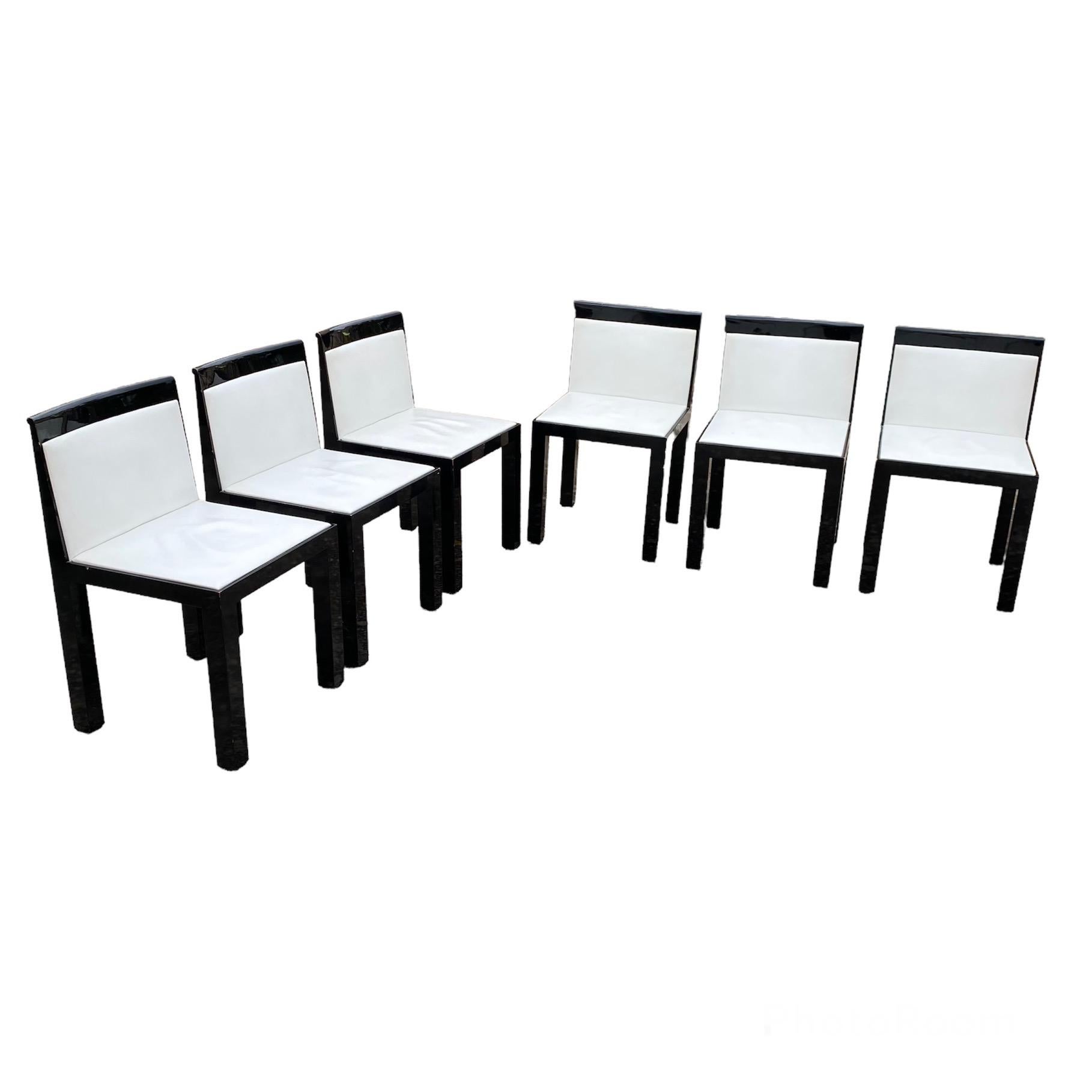 Aldo Rossi and Luca Meda Set of 6 "Teatro" Dining Chairs for Molteni ...