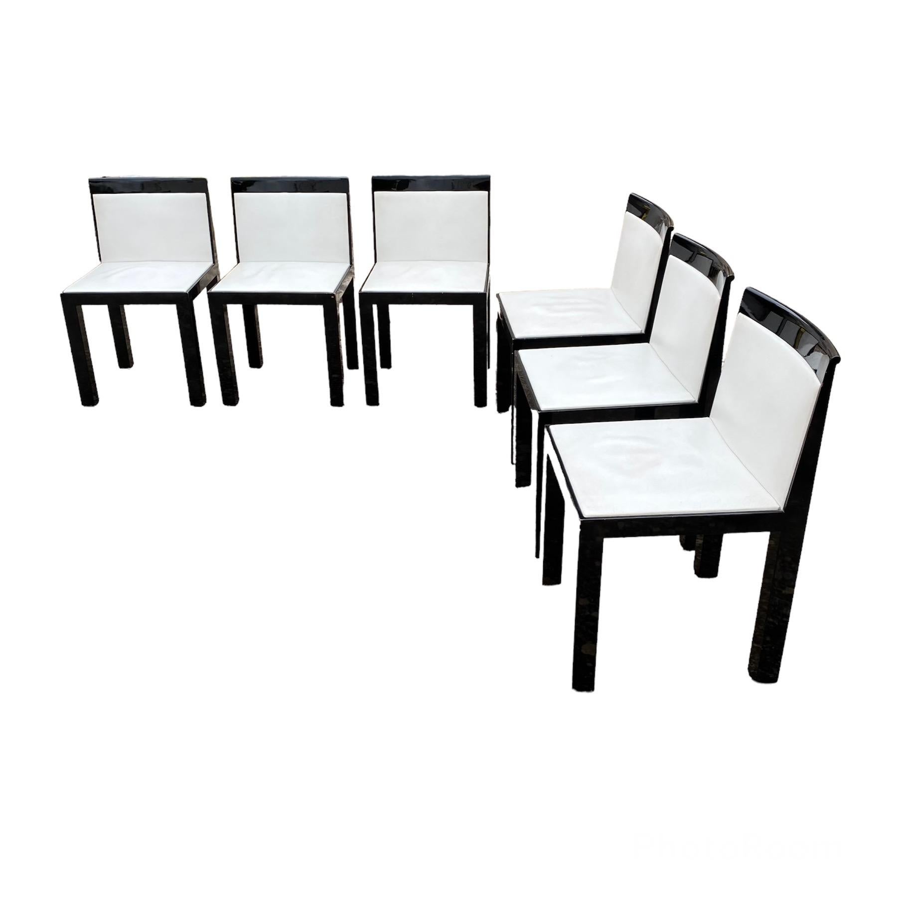 Aldo Rossi and Luca Meda Set of 6 "Teatro" Dining Chairs for Molteni ...