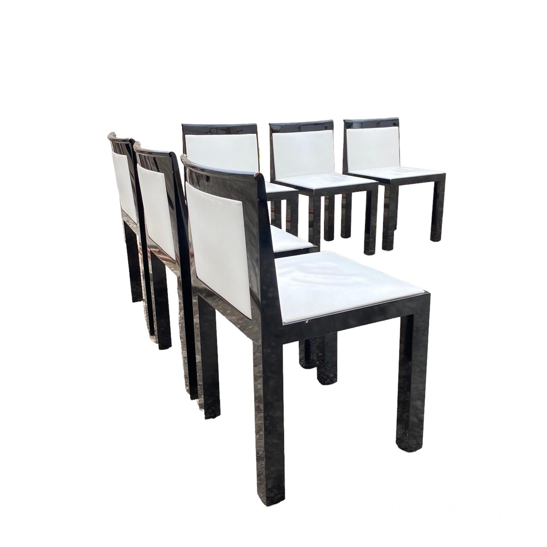 Aldo Rossi and Luca Meda Set of 6 "Teatro" Dining Chairs for Molteni ...