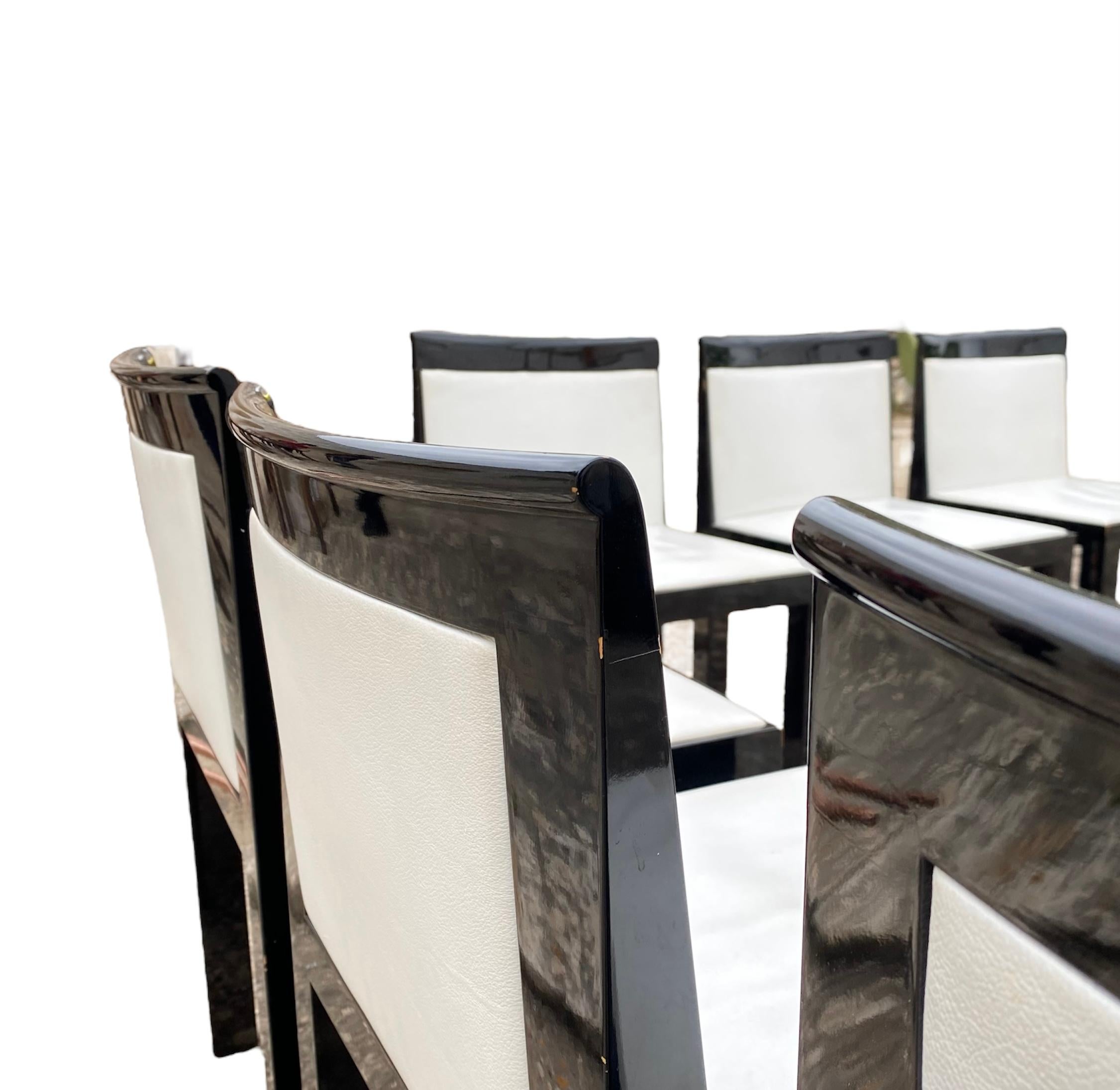 Aldo Rossi and Luca Meda Set of 6 "Teatro" Dining Chairs for Molteni ...