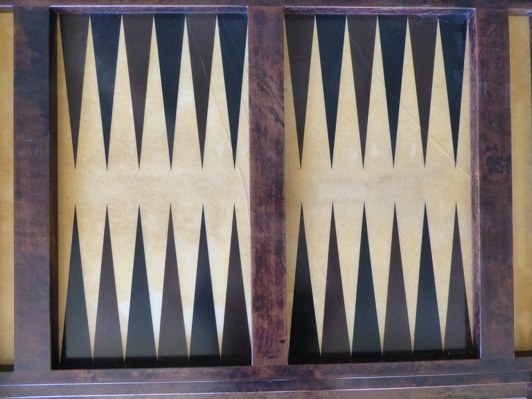 Aldo Tura Backgammon Coffee Table/Games Table, 1970s at 1stdibs
