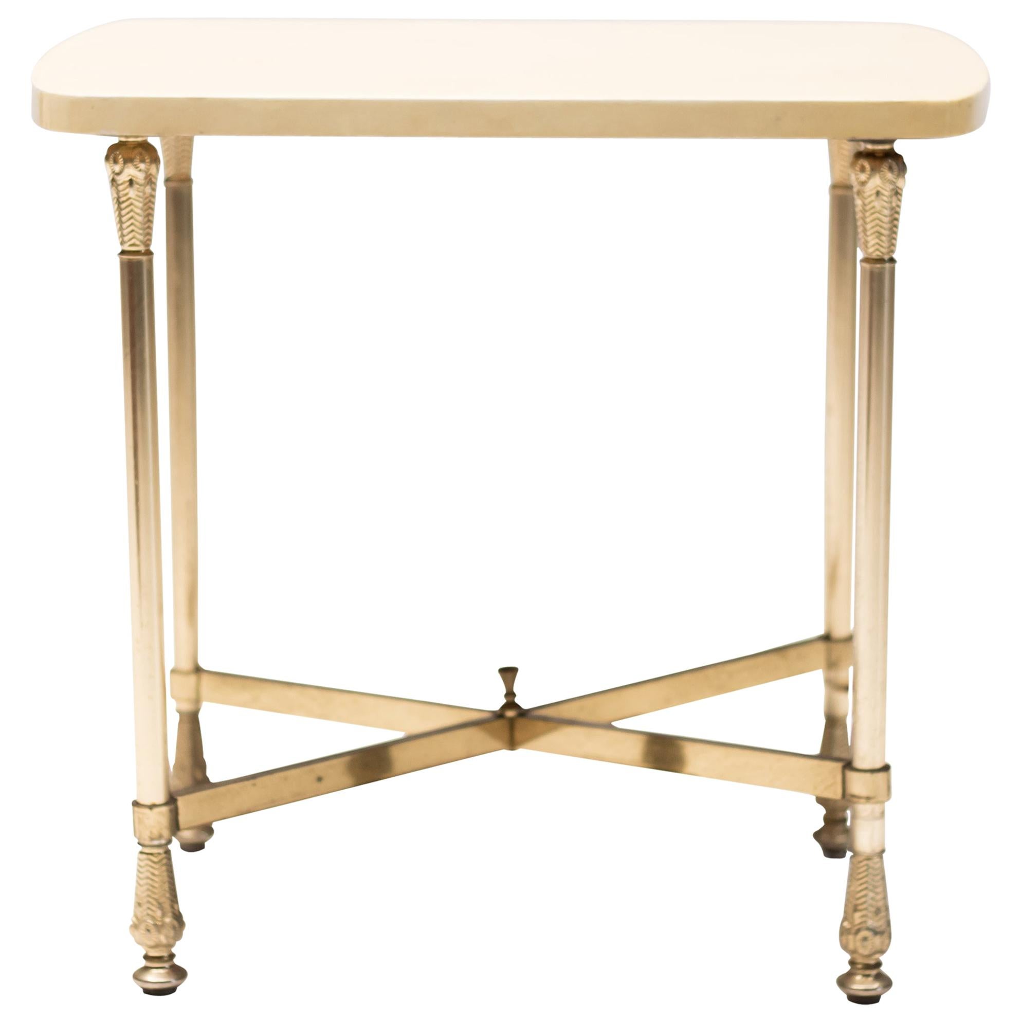 Traccia Gold Leaf, Bird Leg Side Table by Meret Oppenheim at 1stDibs