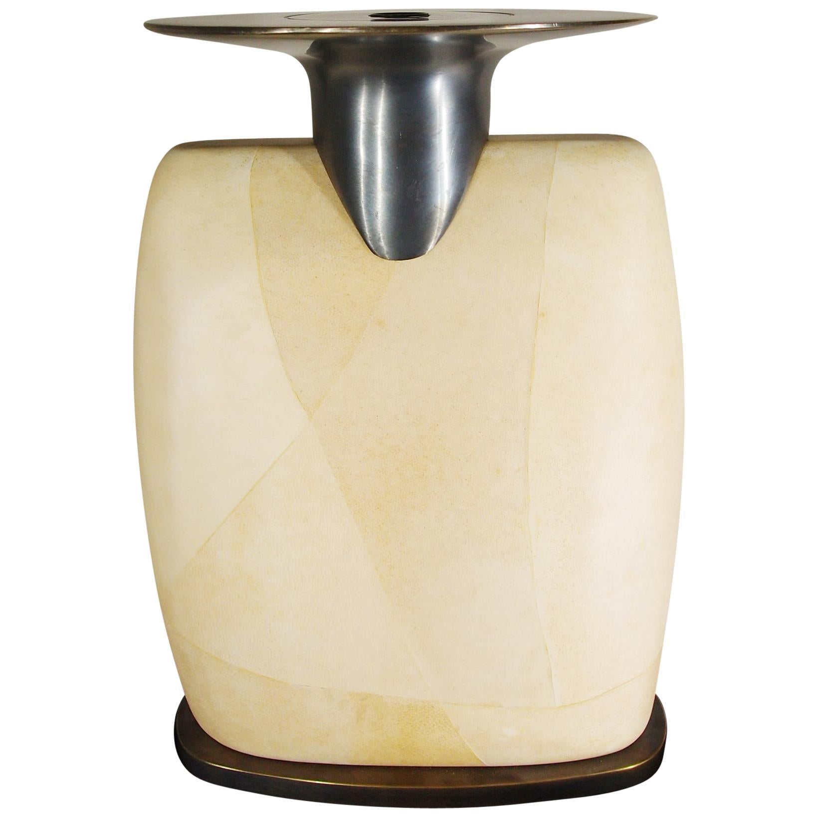 Aldus "Circe" Table Centerpiece, parchment and cast bronze ...