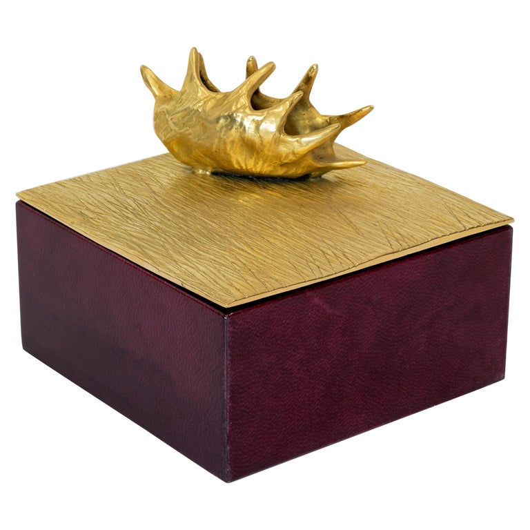 Aldus, "Dionea Parchment" Box, Parchment, Gilded Bronze Decoration ...