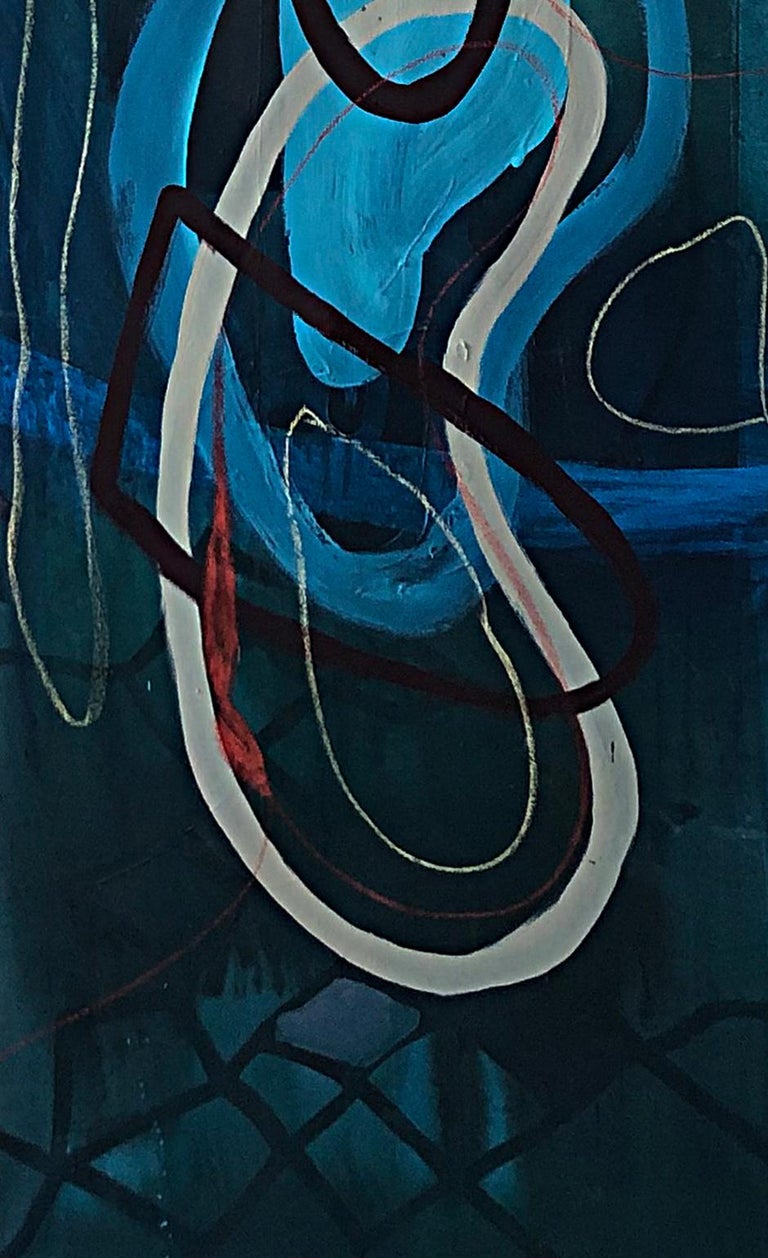Alec Franco - Circuito #16-B. Mixed media Abstract painting on Canvas ...