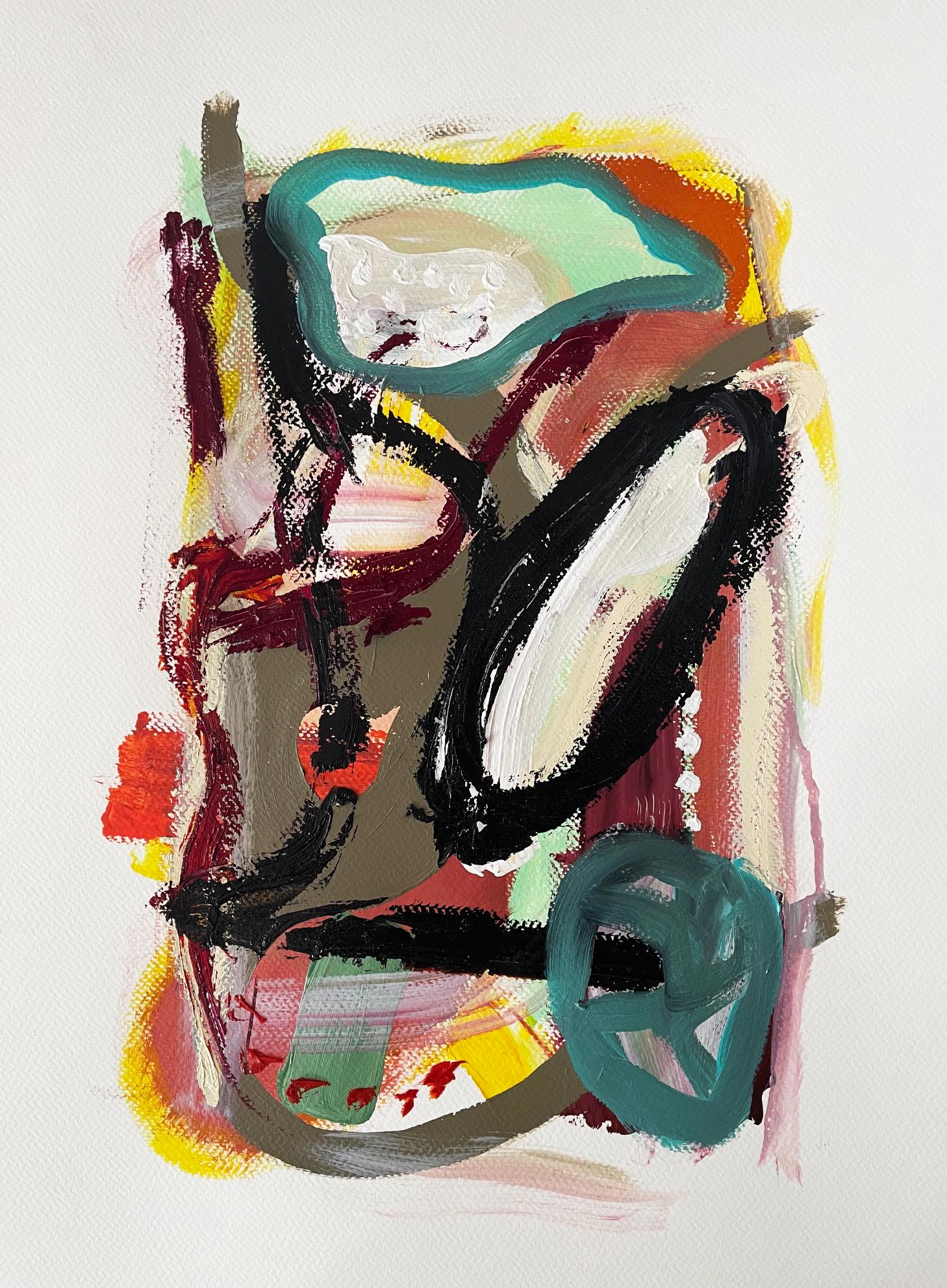 Alec Franco - Peintures n°7, n°10, n°6 et n°11 De la série Lab en vente ...