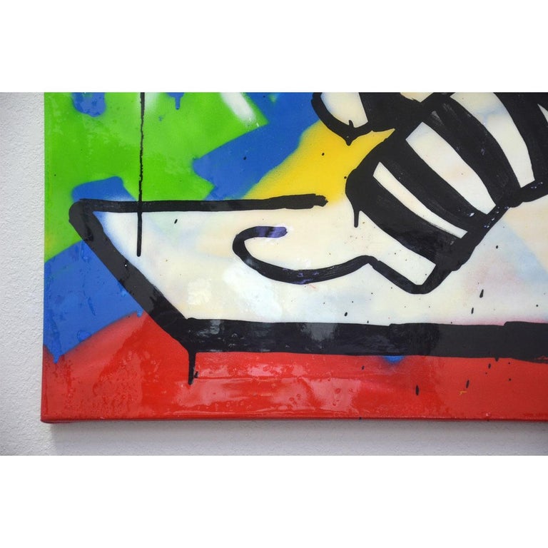 Alec Monopoly - Original Alec Monopoly Acrylic "JAIL FREE" Painting ...