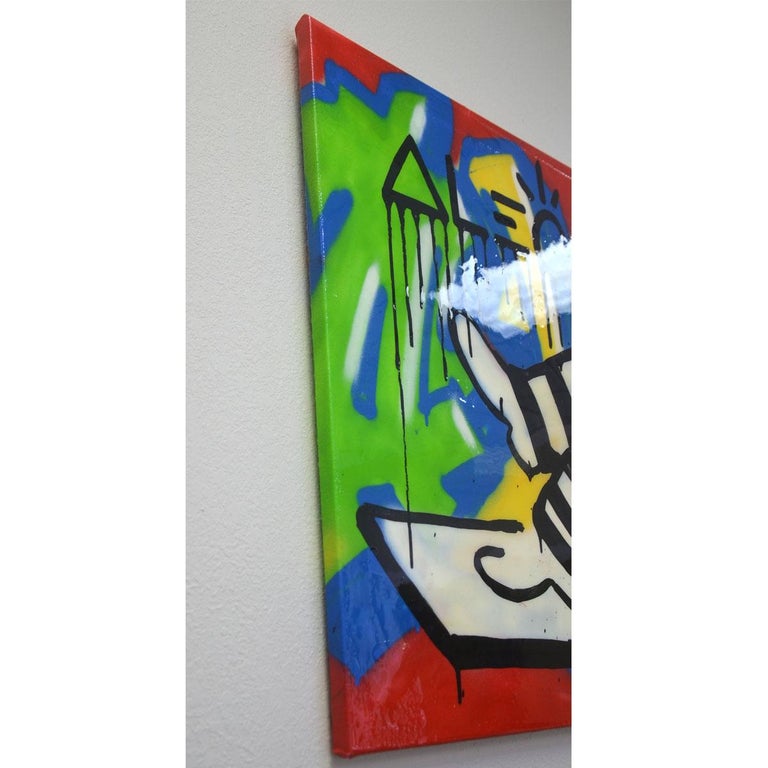 Alec Monopoly - Original Alec Monopoly Acrylic "JAIL FREE" Painting ...