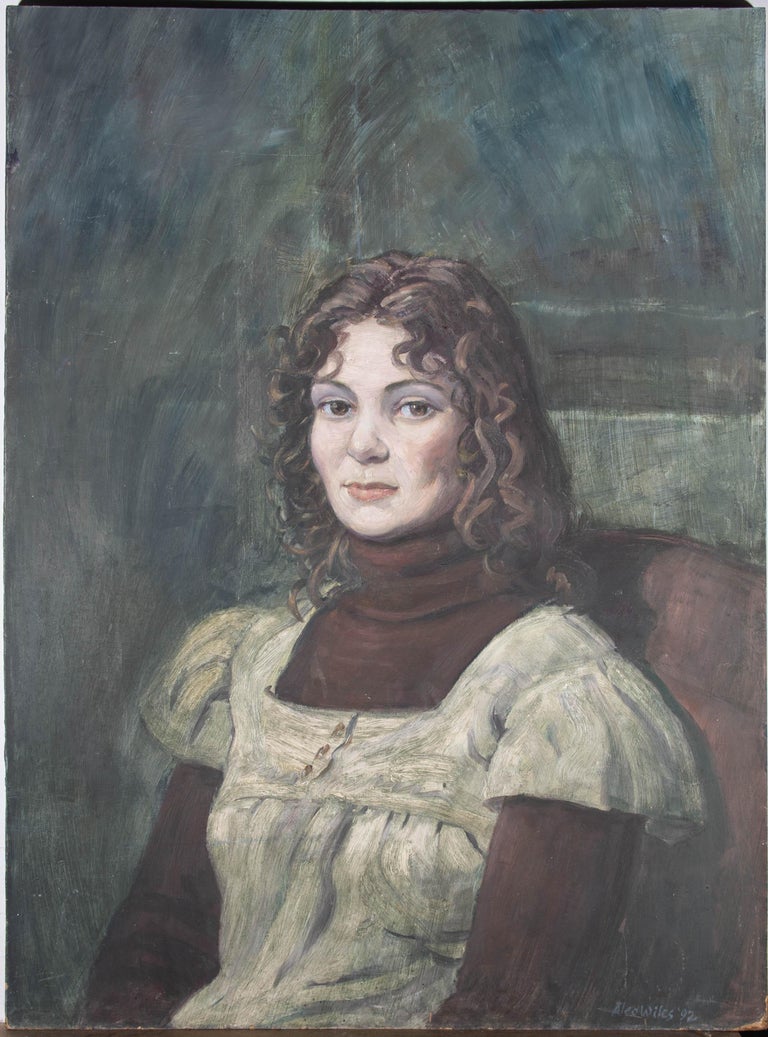 Alec Wiles - Alec Wiles (1924-2021) - 20th Century Oil, Young Lady At ...