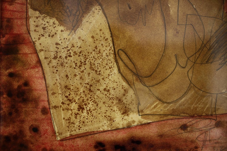 Alejandro Santiago - Untitled, Gouache and Pencil On Paper ...