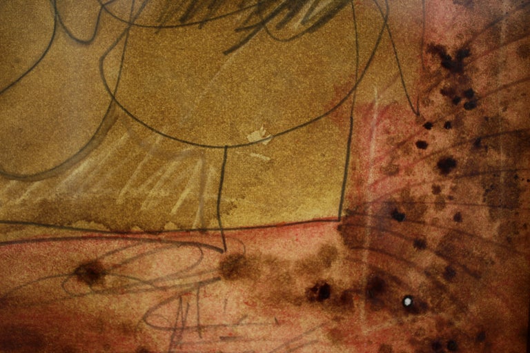 Alejandro Santiago - Untitled, Gouache and Pencil On Paper ...