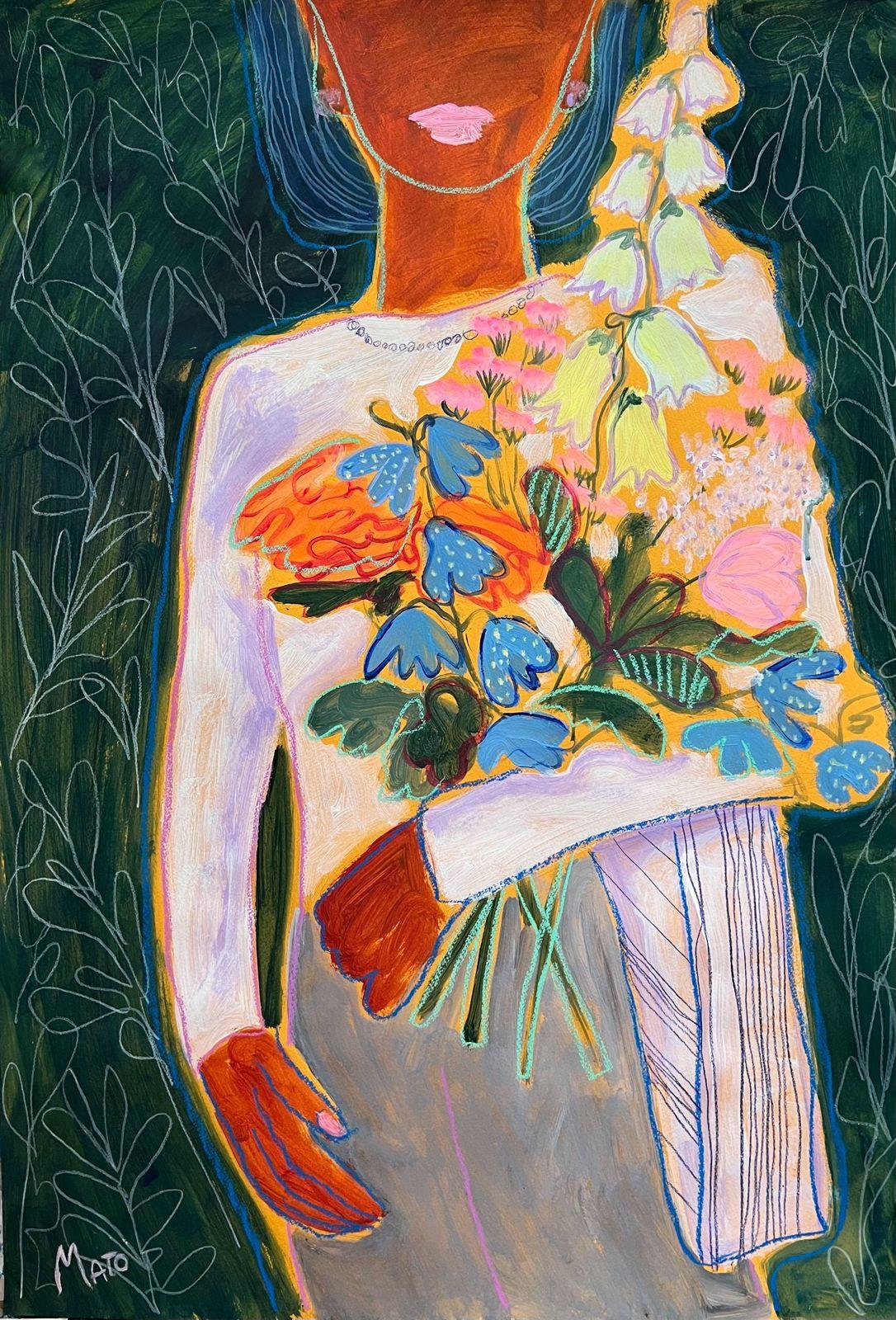 Tito Corbella - Two Italian Art Deco Period Gouache Paintings by Tito ...