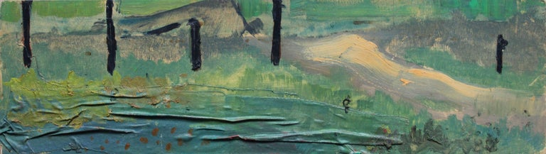Aleksandra Rafaela Tiknuse - Landscape no. 2. 2019. Oil on wooden ...
