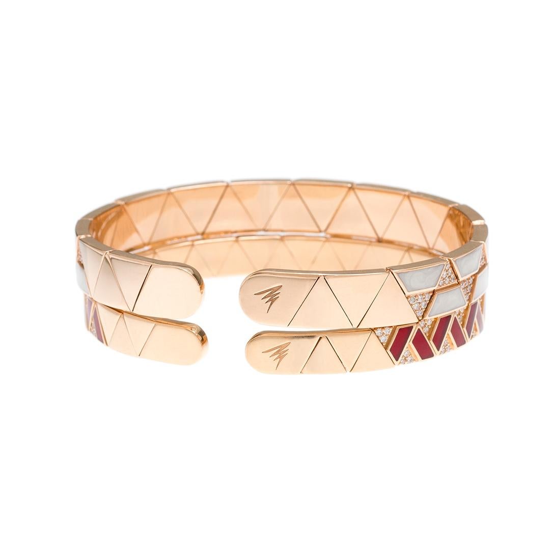 Alessa Abu Dhabi Unity Stack 18 Karat Rose Gold Unity Stacks Collection ...