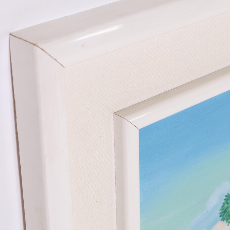 Alessandra Puppo Naive Folk Style Acrylic Painting on Canvas For Sale ...