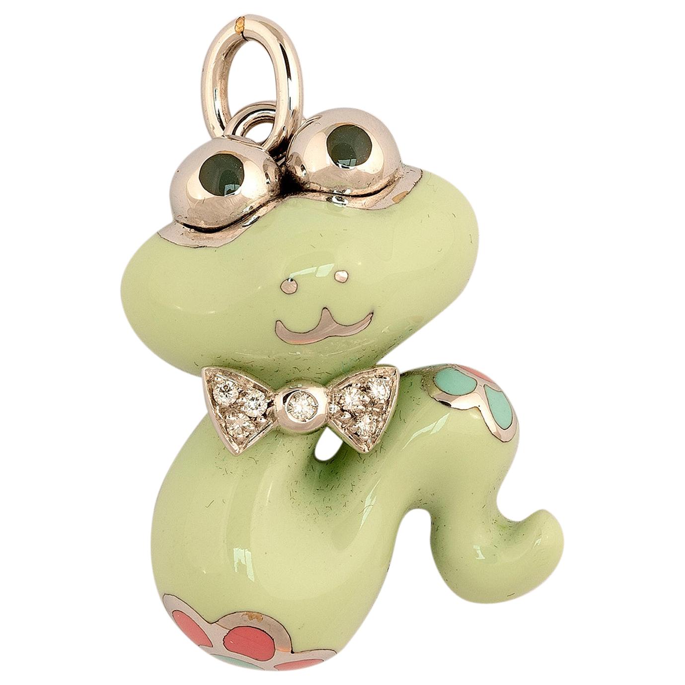 Alessandro Fanfani Yellow Gold Diamond Night Sky Chainless Pendant at ...