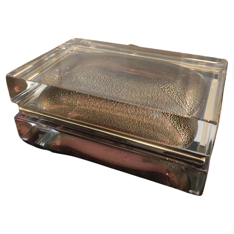 Alessandro Mandruzzato, Murano Glass Box For Sale at 1stDibs