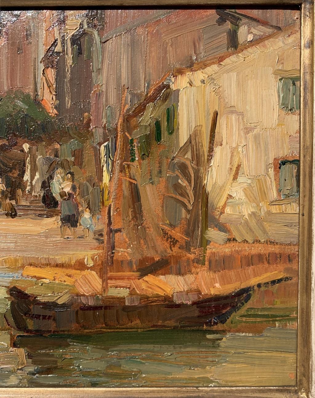 Alessandro Milesi - Alessandro Milesi - Late 19th century Venetian view ...