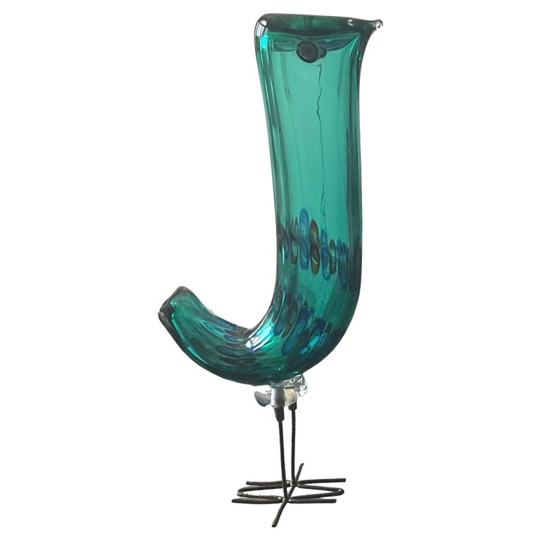 Alessandro Pianon Vistosi J Bird Pulcino Pulcini Sculpture Copper Legs ...
