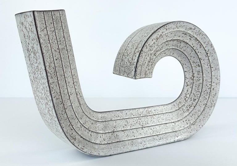 Alessio Tasca "Cornovaso" Sculptural Ceramic Vase at 1stDibs