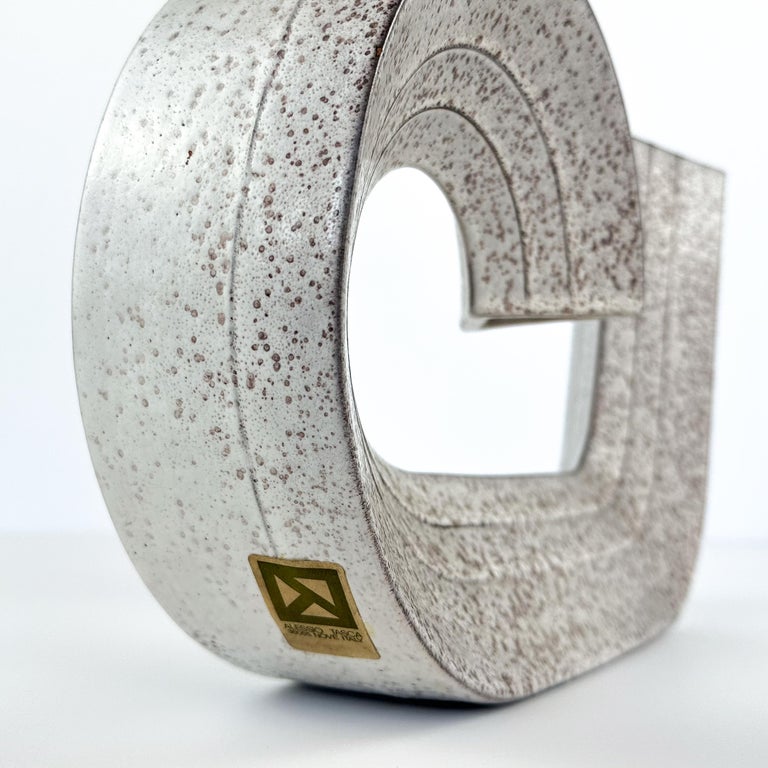 Alessio Tasca "Cornovaso" Sculptural Ceramic Vase at 1stDibs