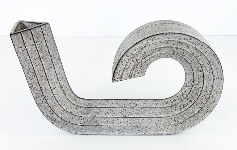 Alessio Tasca "Cornovaso" Sculptural Ceramic Vase at 1stDibs