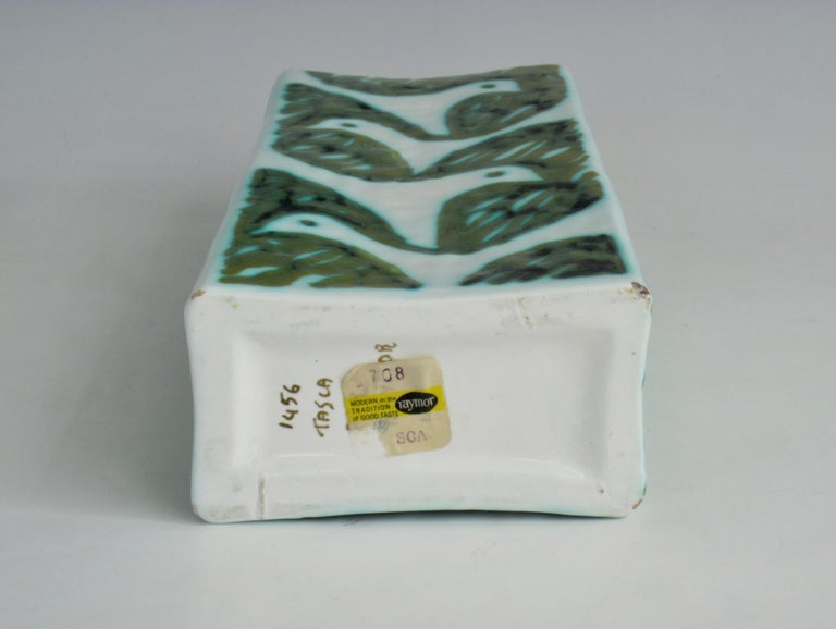 Alessio Tasca for Raymor Double Sided Rectangular Ceramic Vase For Sale ...