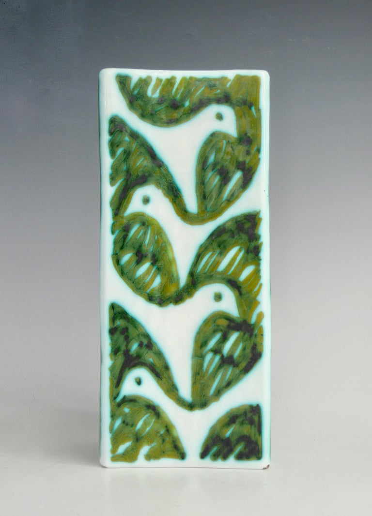 Alessio Tasca for Raymor Double Sided Rectangular Ceramic Vase For Sale ...