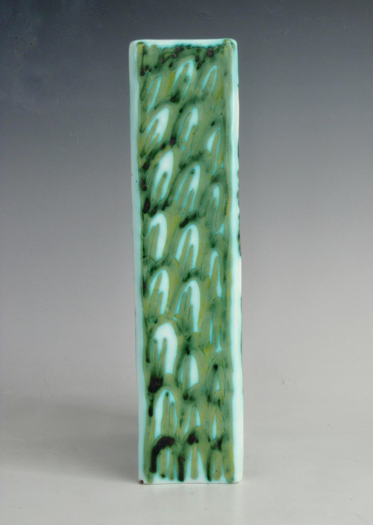 Alessio Tasca for Raymor Double Sided Rectangular Ceramic Vase For Sale ...