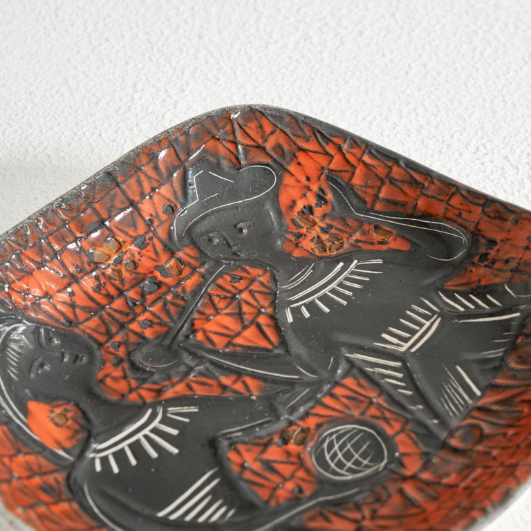 Alessio Tasca 'Inverno' Decorative Plate, 1950s For Sale at 1stDibs