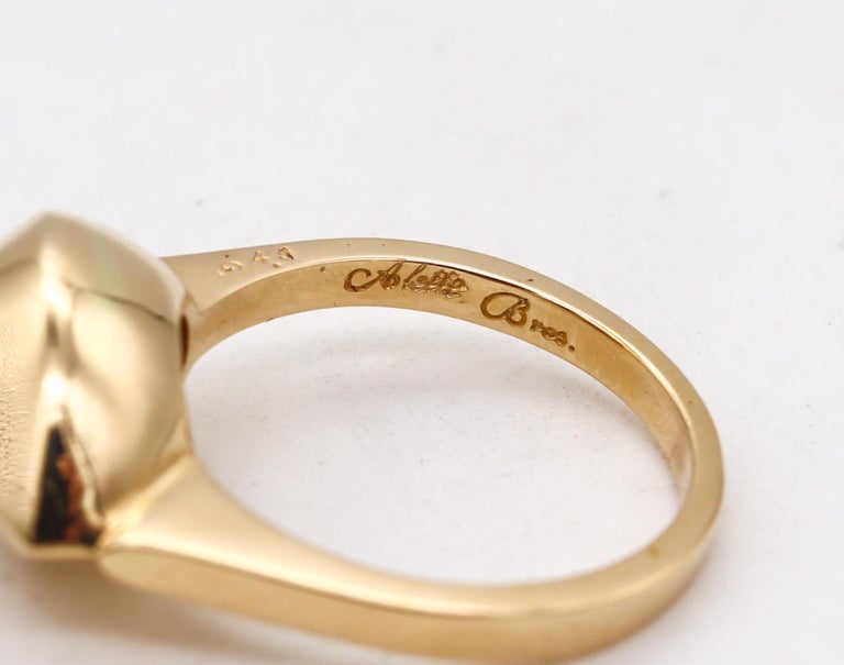 Aletto Brothers Stackable Medium Pear Shaped Ring in 18kt Yellow Gold ...