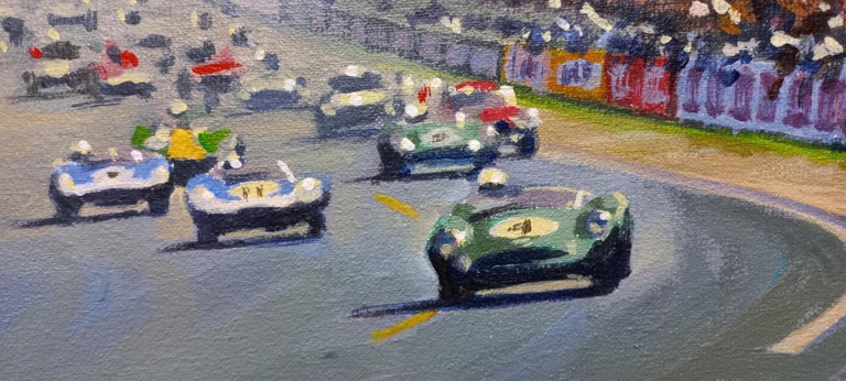 Alex Balaguer - ASTON MARTIN DBR1/300. LE MANS 1959. original painting ...