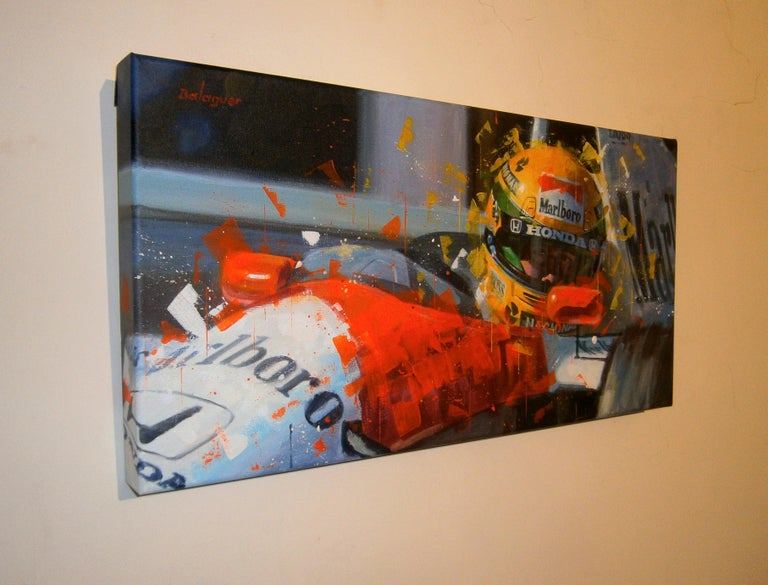 Alex Balaguer - Ayrton Senna · 1991 Monaco GP · McLaren MP4/6. acrylic ...