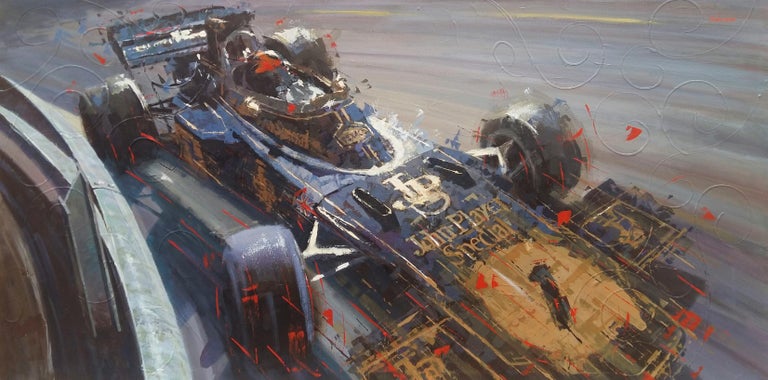 Alex Balaguer - Emerson Fitipaldi. Lotus 72E Ford. original painting ...