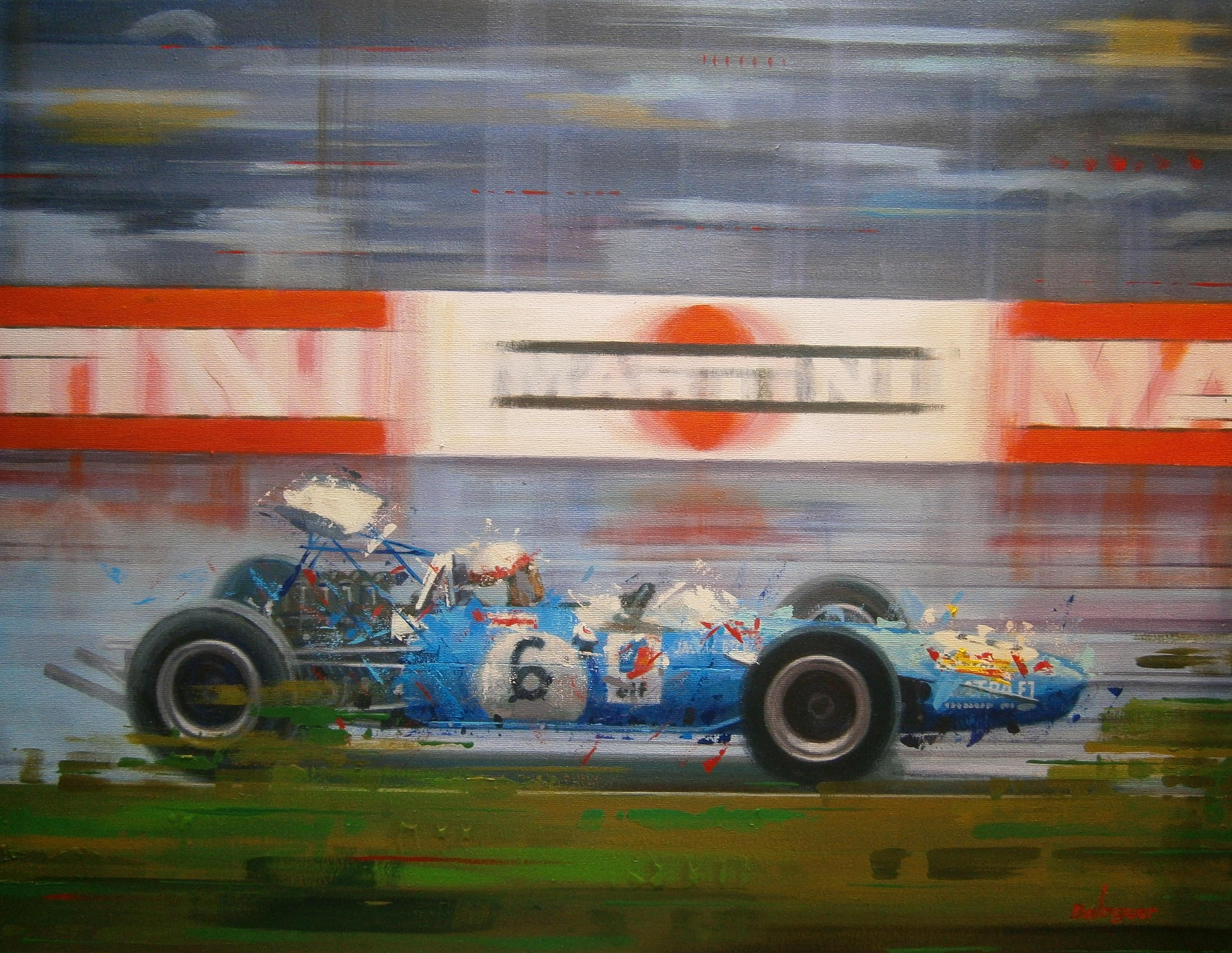 Alex Balaguer - Balaguer Race Car original painting For Sale at 1stDibs | jackie stewart ...