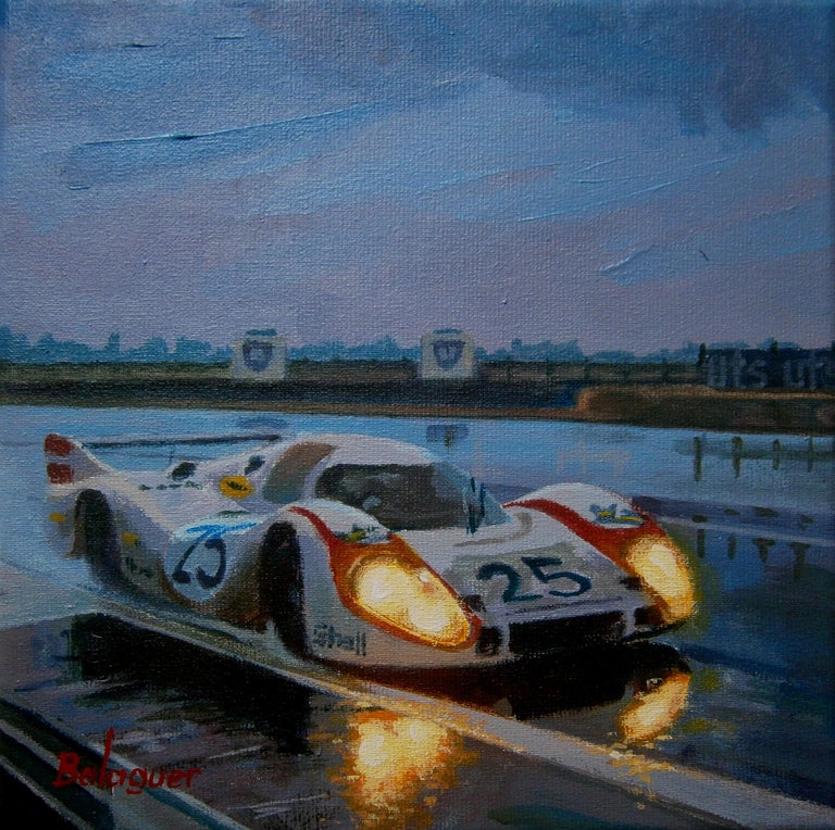 Alex Balaguer - Balaguer. car races. Porsche 917 L. original painting For Sale at 1stDibs